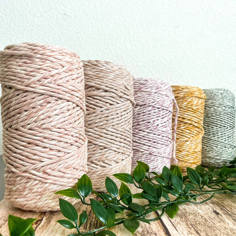 3ply TWISTED RECYCLED COTTON ROPE | Macrame 3ply Rope | Macrame Suppli ...